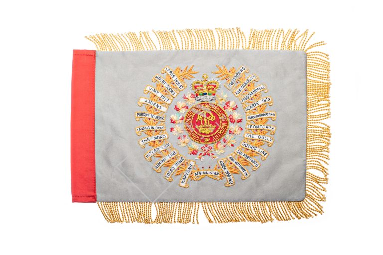 PPCLI Regimental Colours, miniature replica | Guthrie Woods Products Ltd