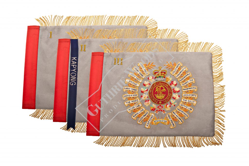 PPCLI Regimental Colours, miniature replica | Guthrie Woods Products Ltd